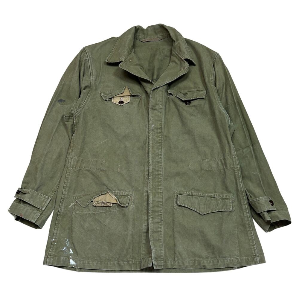 Vintage 50s French M47 Army Military Field Jacket Men… - Gem